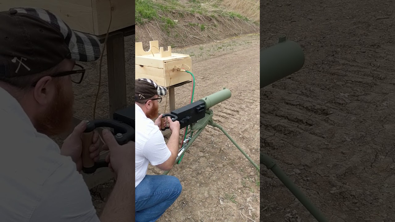 Swiss Mg11 oxy-propane Machine Gun. - YouTube