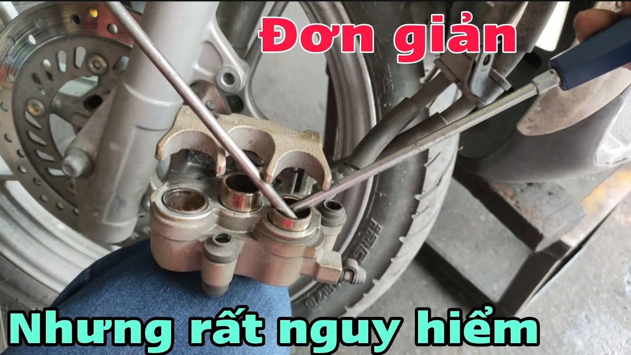 Cách thay bố đĩa sh mode heo dầu 3 piston - YouTube