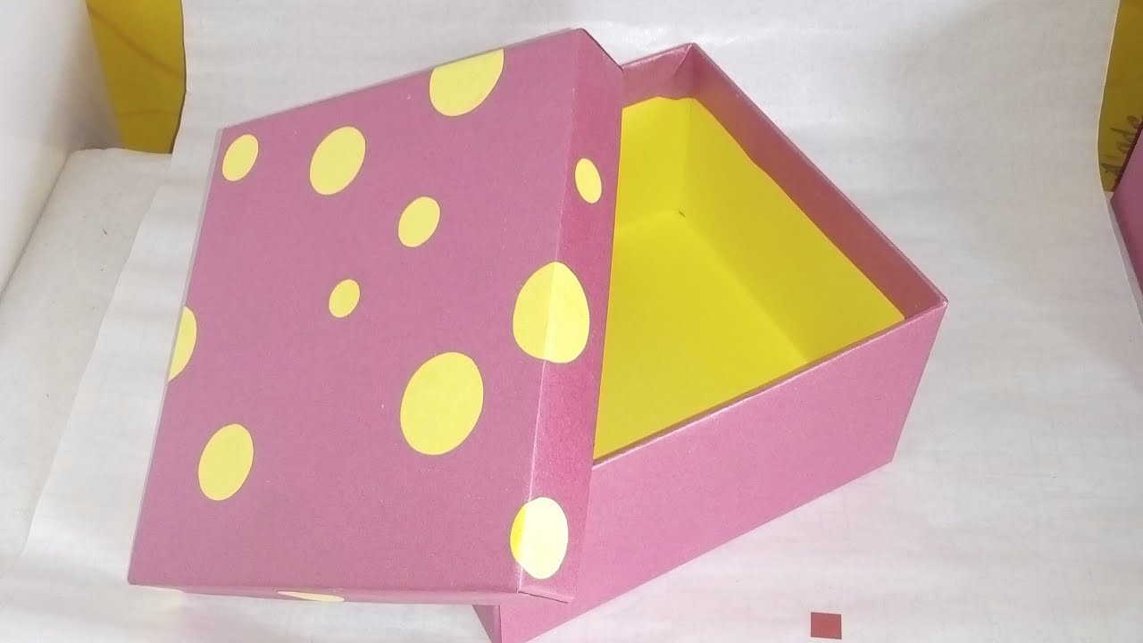 Step 1-How to make a very strong gift box from paper. Materials you ...