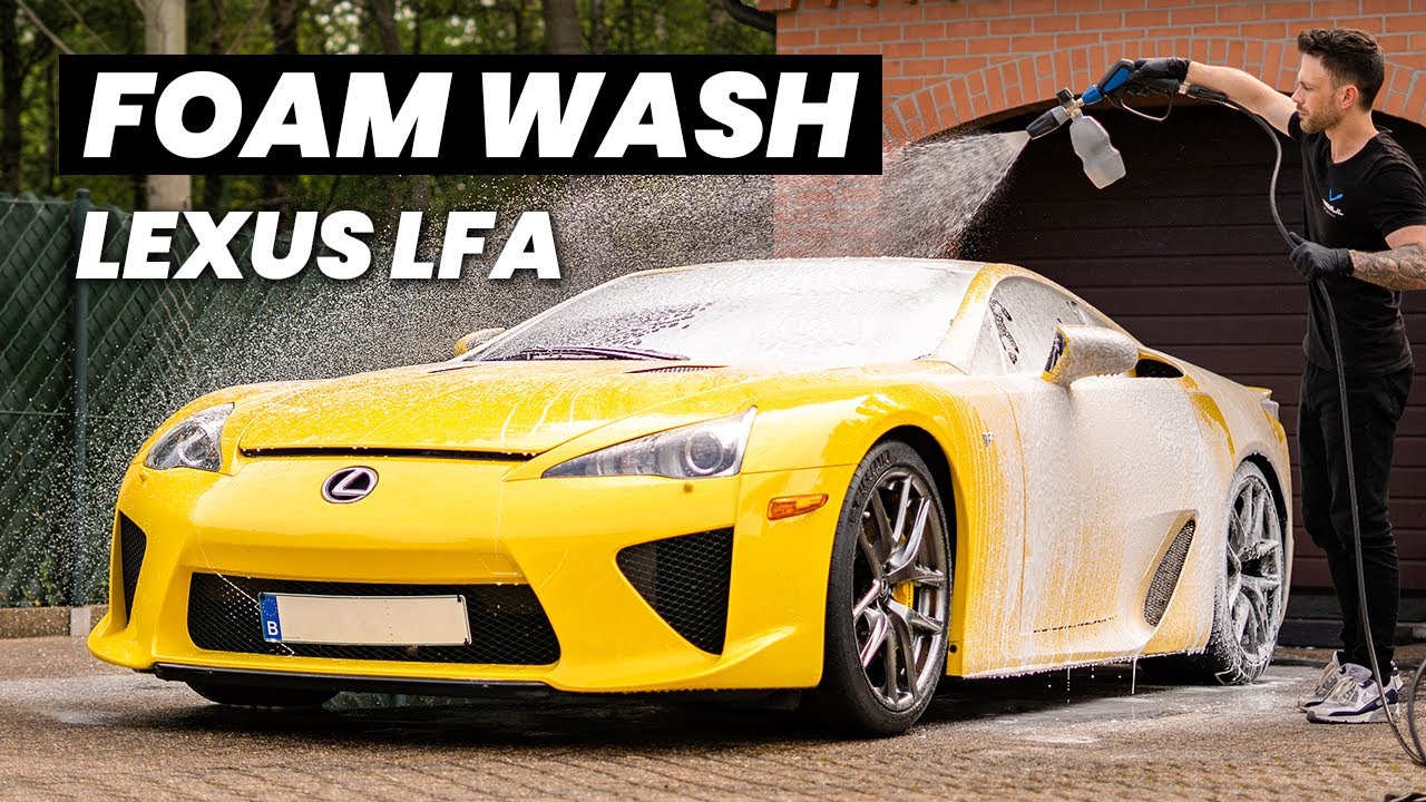 Lexus LFA Foam Wash (1 of 500) - Exterior Auto Detailing - YouTube