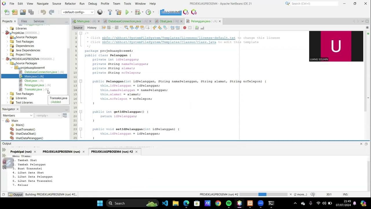 projek UAS PBO - YouTube