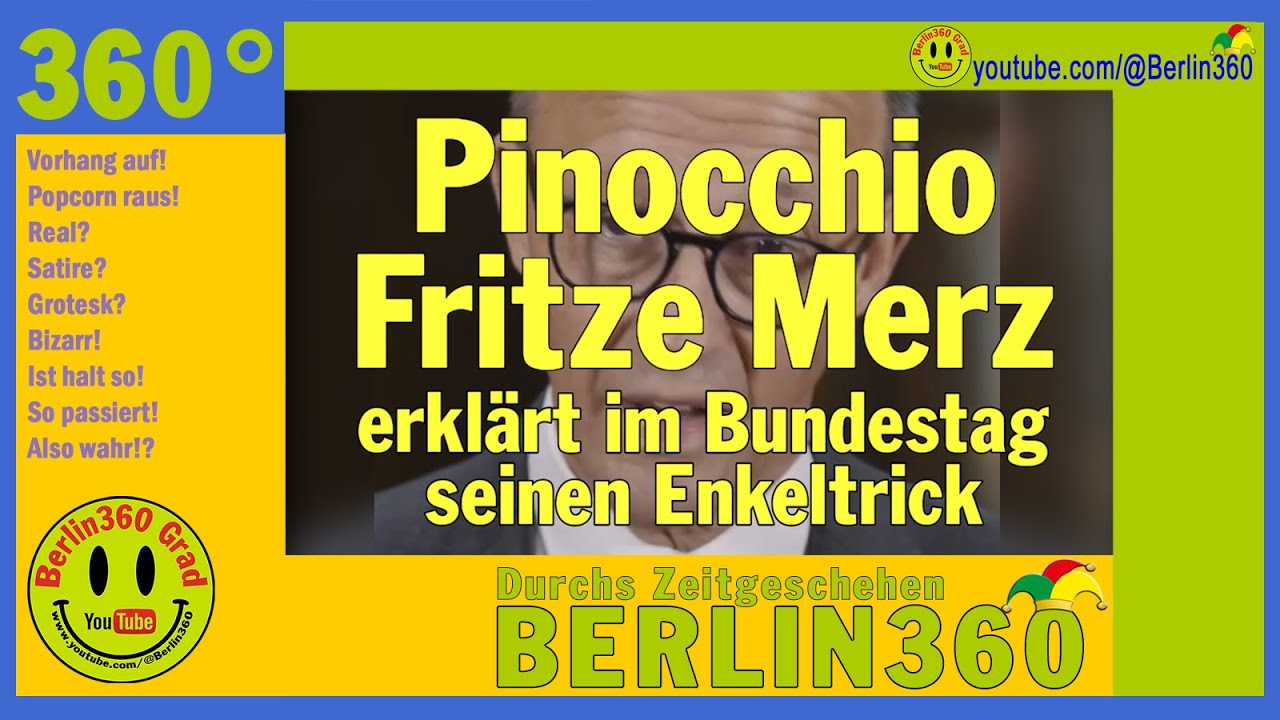 Pinocchio Fritze Merz stellt im Bundestag das Finanzpaket vor – und ...