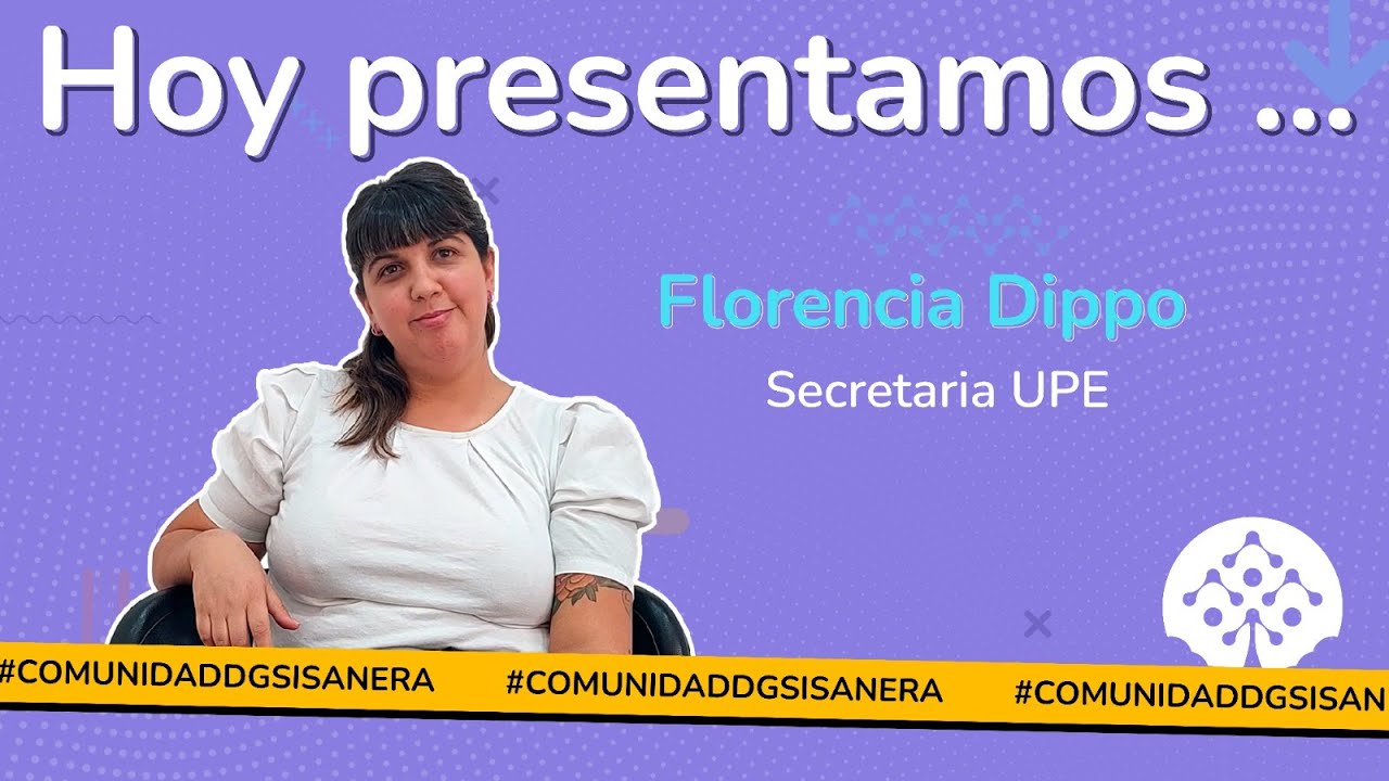 Conociendo a la DGSISAN: Florencia Dippo - YouTube