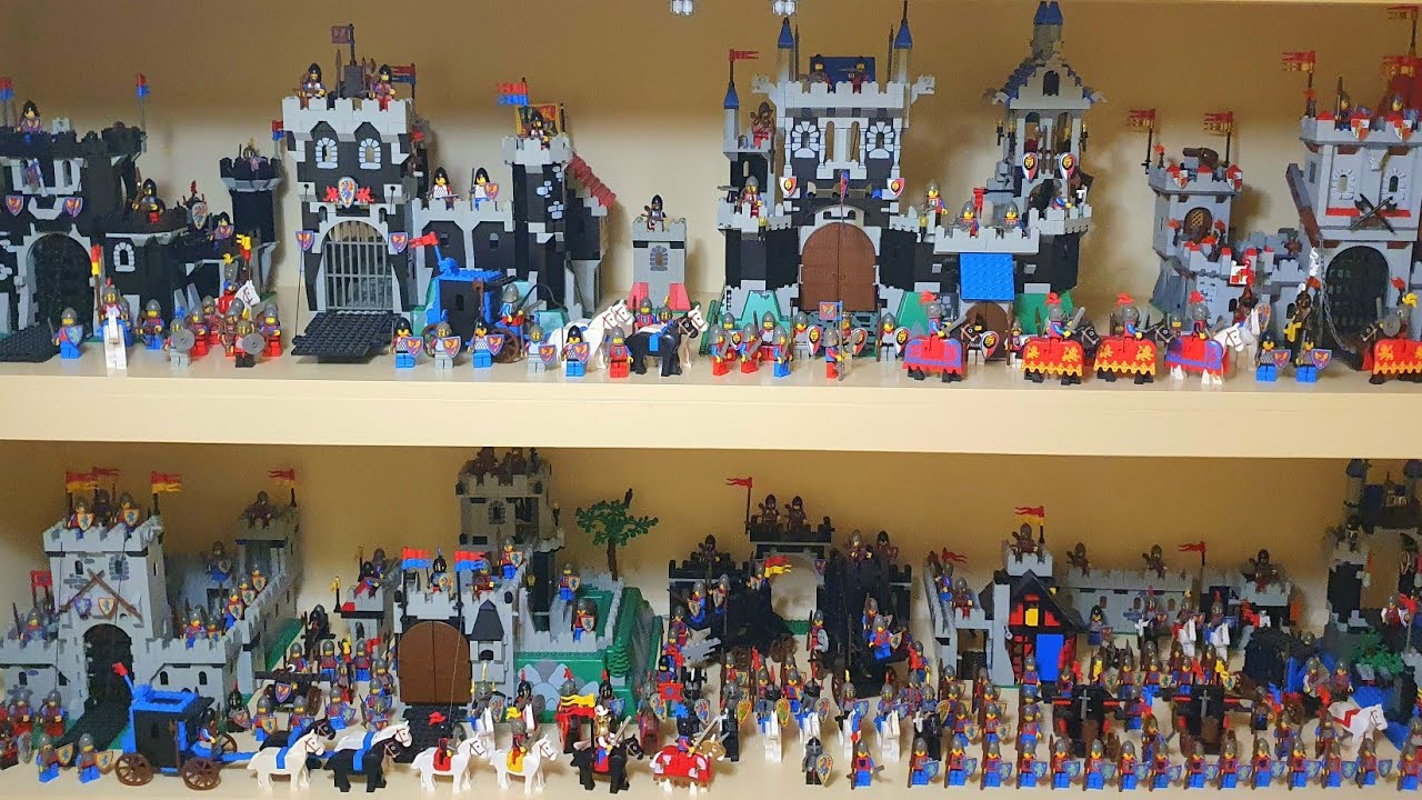 Huge Castle LEGO Display. Falcon Knights, Lion Knight's, Robinhood ...