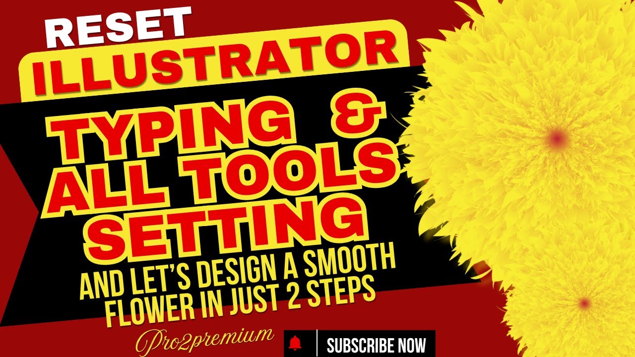 How to reset typing and all tools settings in ILLUSTRATOR, Mastering in ...