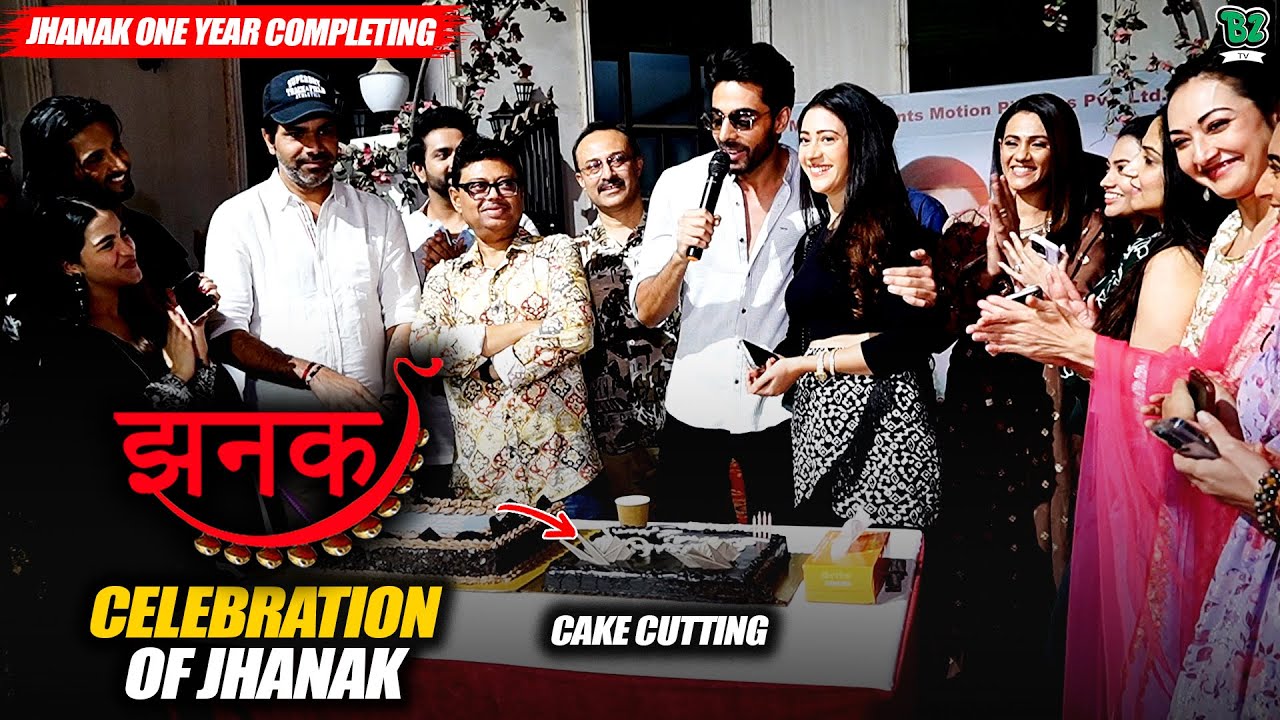 Jhanak all Cast and Crew Celebrating one year Completing Celebration ...