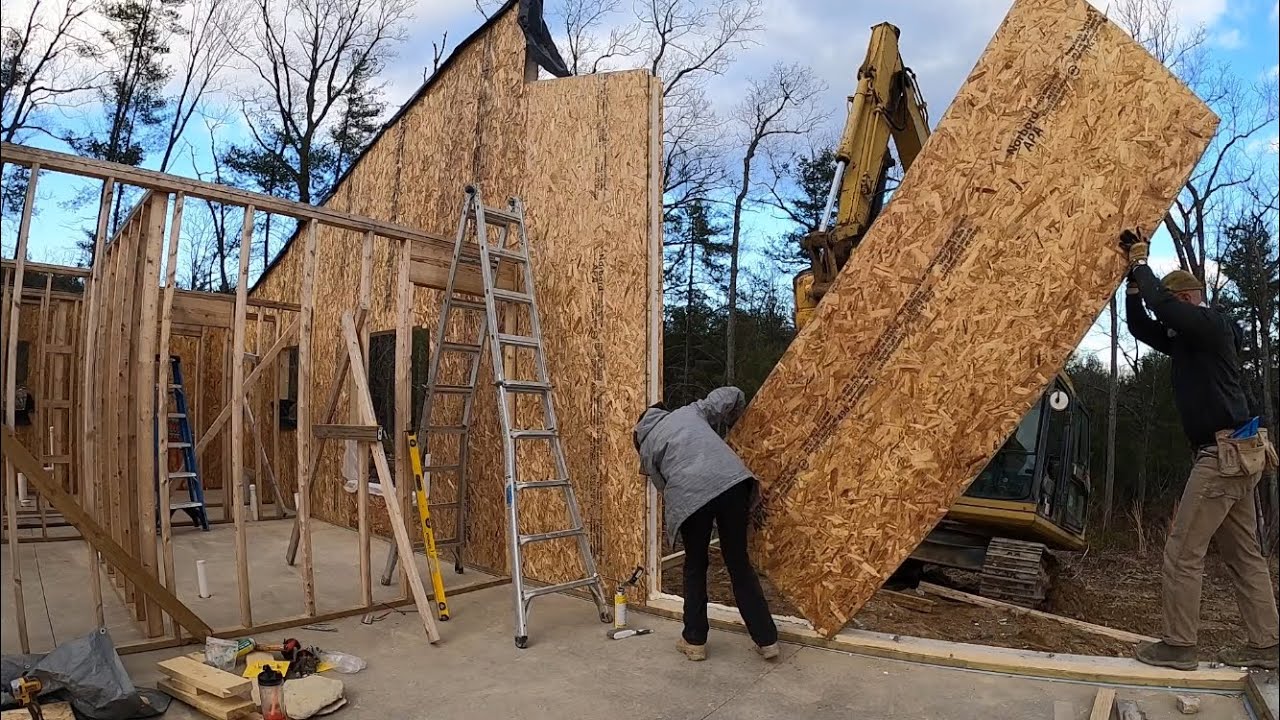 #30. Building our dream home. SIPs house construction #30 - YouTube