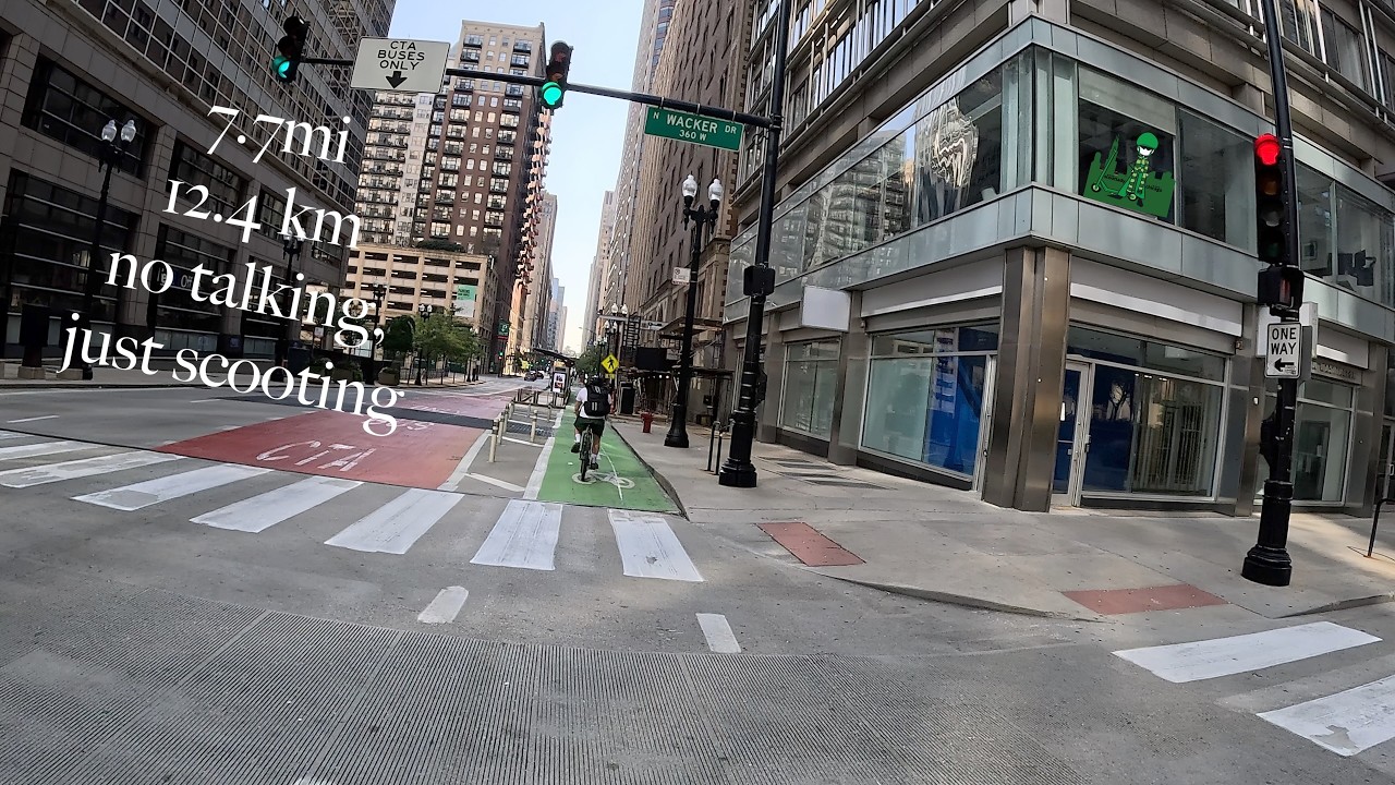 scoot 226 -no talk, relaxing ride into chicago's city center - sounds ...