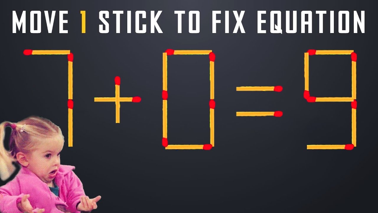 Unleash Your Mind with This Mind Bending Matchstick Math Puzzle! 🧠🔥 ...