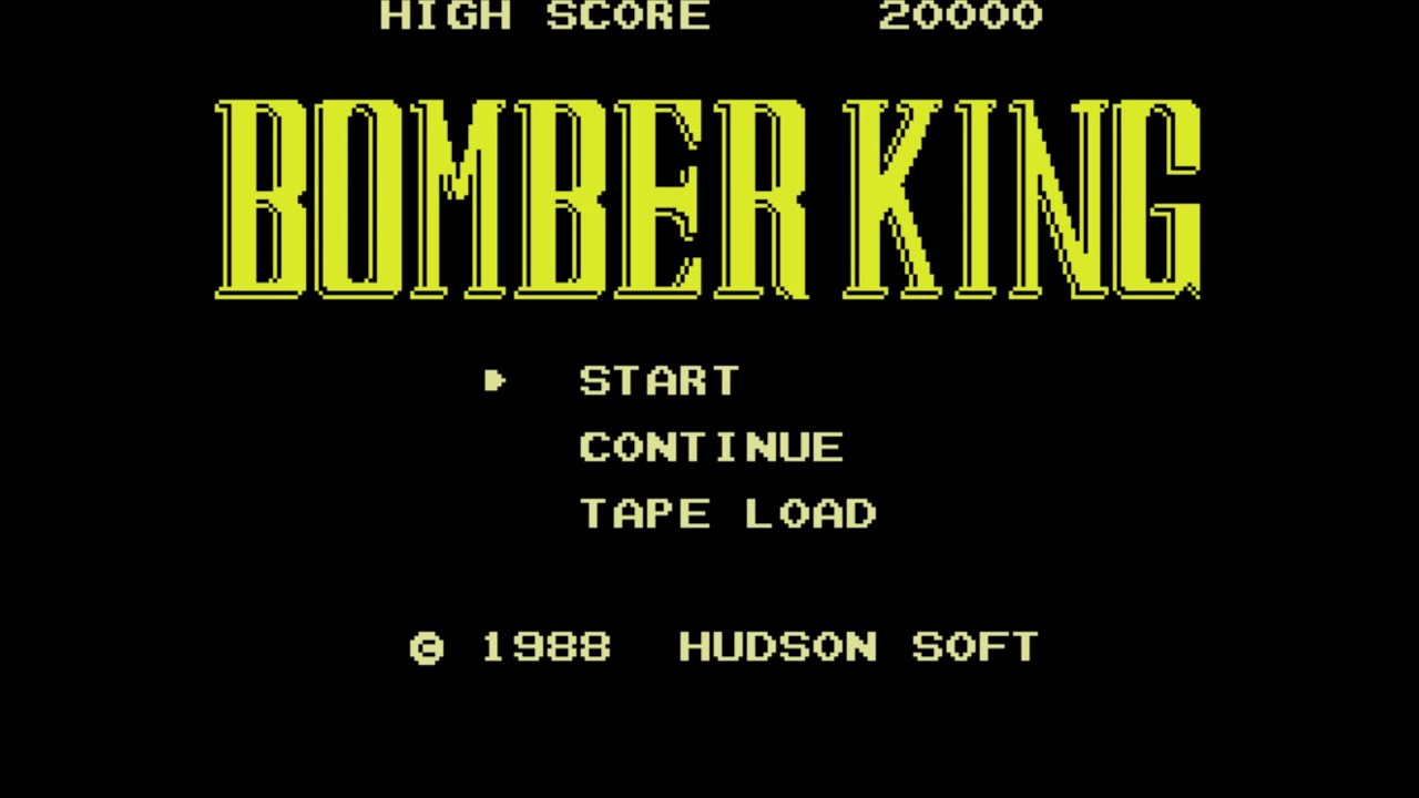 Bomber King (MSX) – Écran-titre – 1080p - YouTube