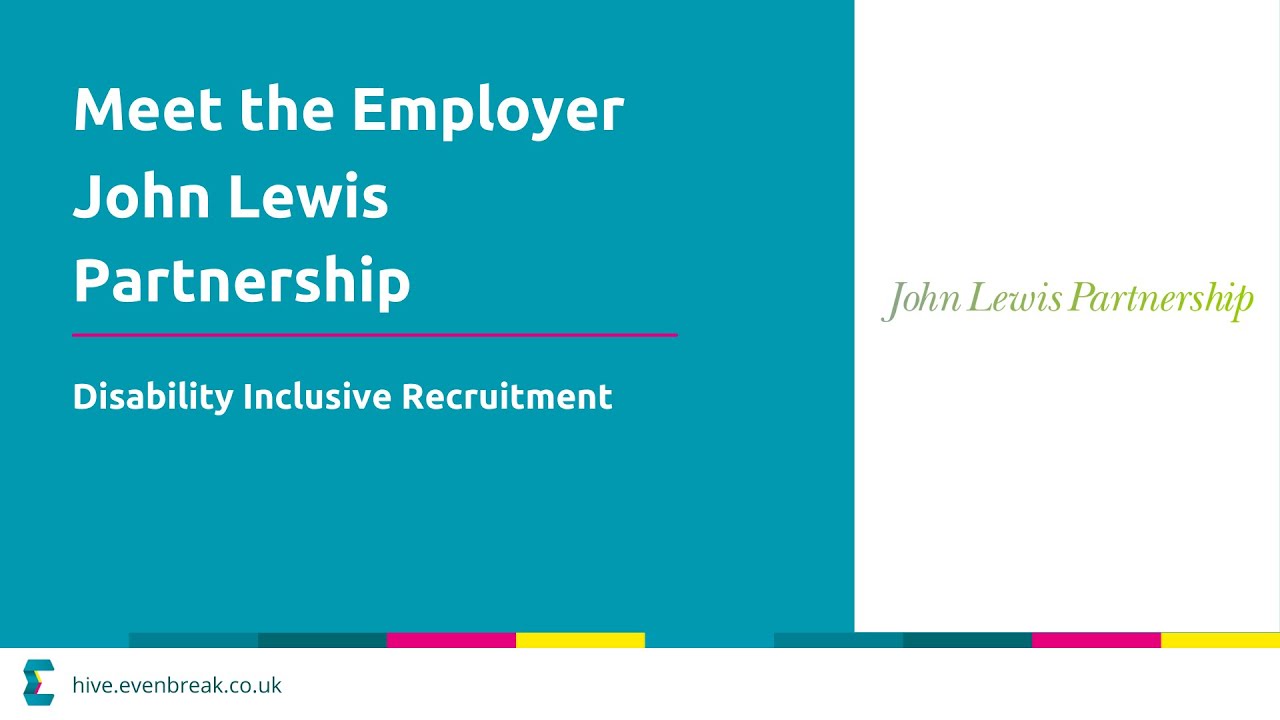 Meet the Employer - John Lewis Partnership (Disability Inclusive ...