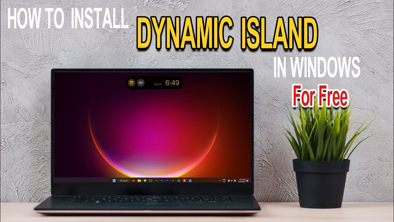 How to install a Dynamic Island on windows - YouTube