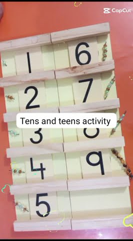 tens and teens board #Montessori Activity - YouTube