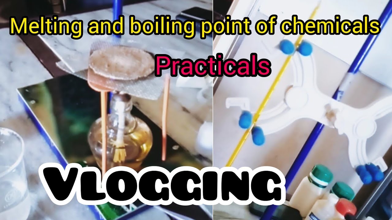 find melting and boiling point of chemicals || practical in chemistry ...