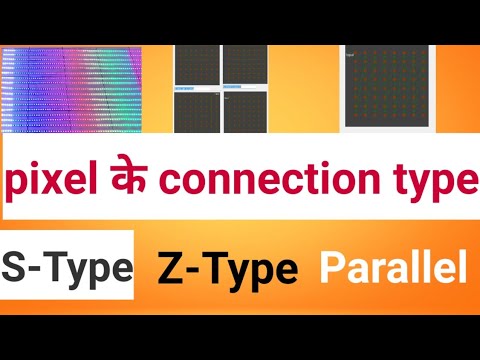 Pixel connection type S-Type connection, Z - type connection, parallel ...