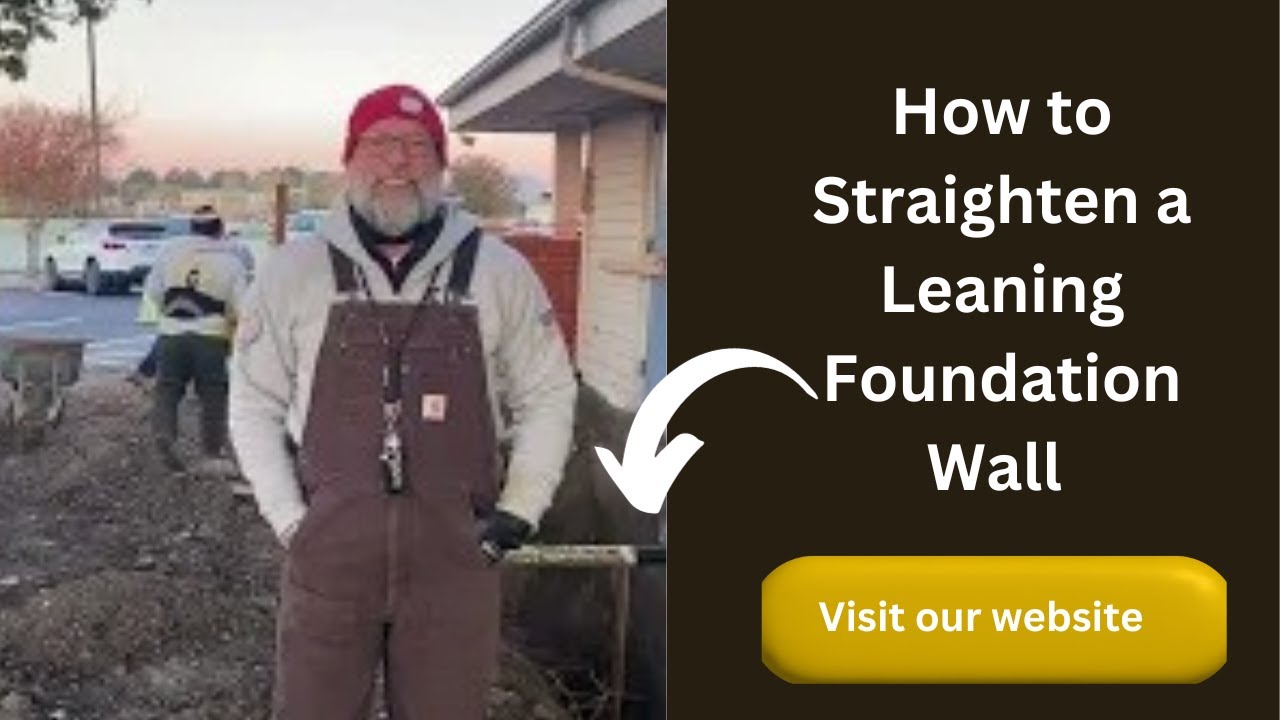 How to Straighten a Leaning Foundation Wall - Grain Valley - YouTube