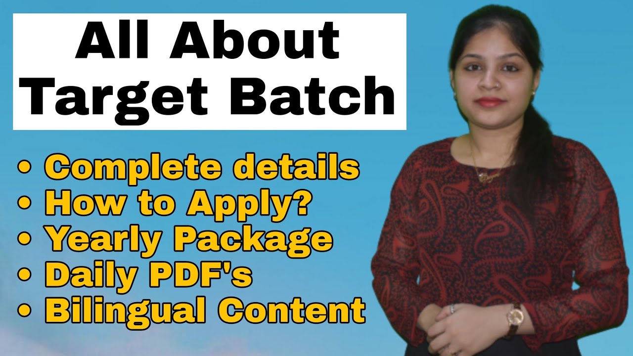 All About Target Batch 2021-22 ll Complete Details ll Daily PDF's ll ...