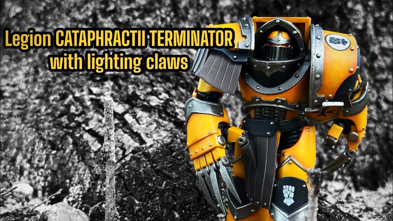 JOYTOY Warhammer Imperial Fist Terminator Armor - YouTube
