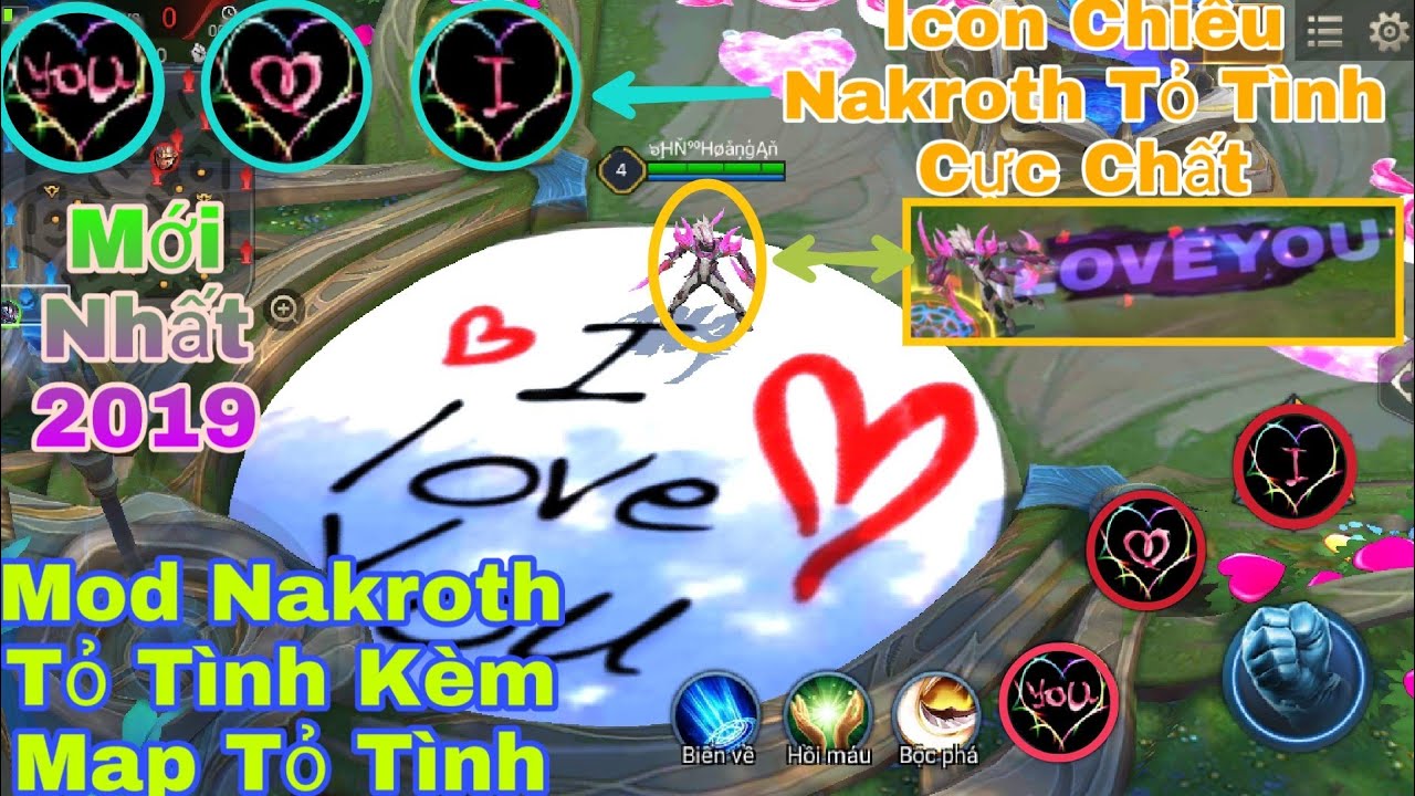 Nakroth AIC Skin Tỏ Tình Kèm Map+Icon Tỏ Tình Cực Chất Mới Nhất 2019 ...
