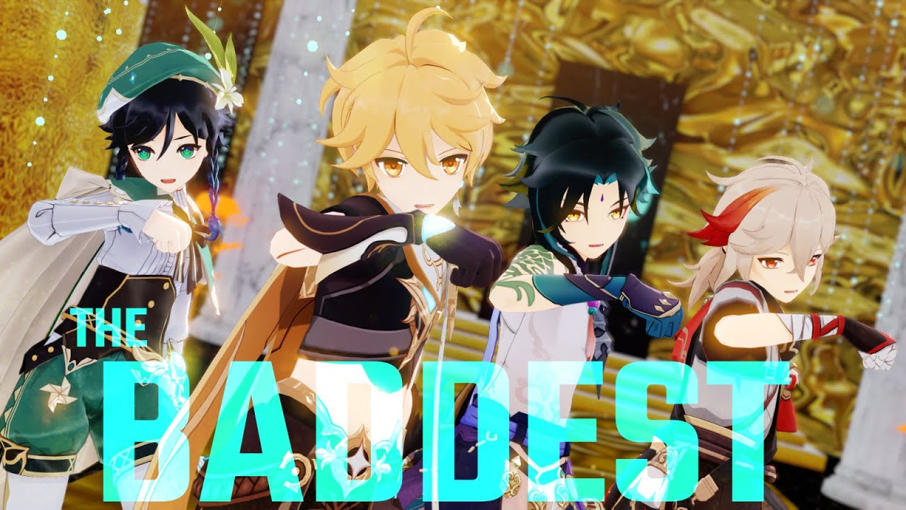 原神 / Genshin Impact MMD 】 THE BADDEST 【 4NEMO ( Kazuha / Xiao / Venti ...