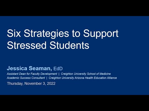 Six Strategies to Support Stressed Students - YouTube
