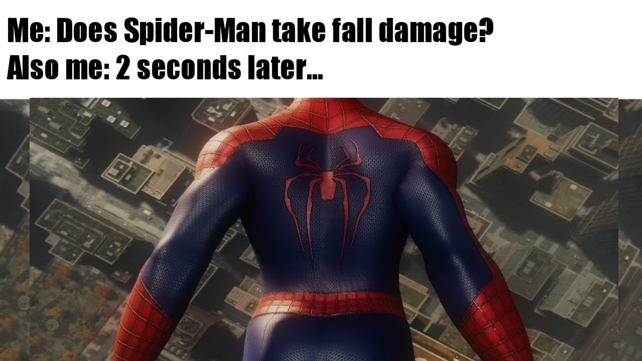 Marvel's Spider-Man - kratos falling meme edition - YouTube