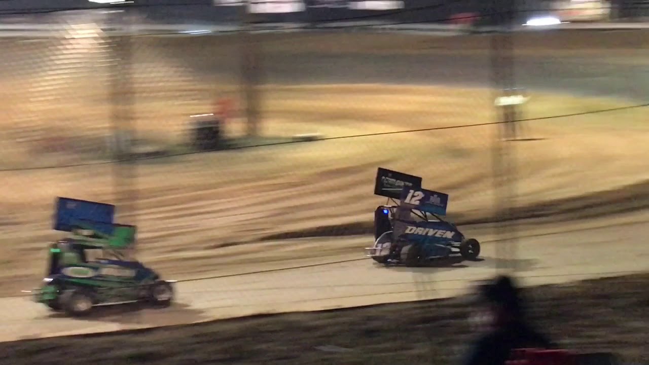 Joshua Gentry 12G Southern Illinois Raceway Feature Win 9-16-17 - YouTube