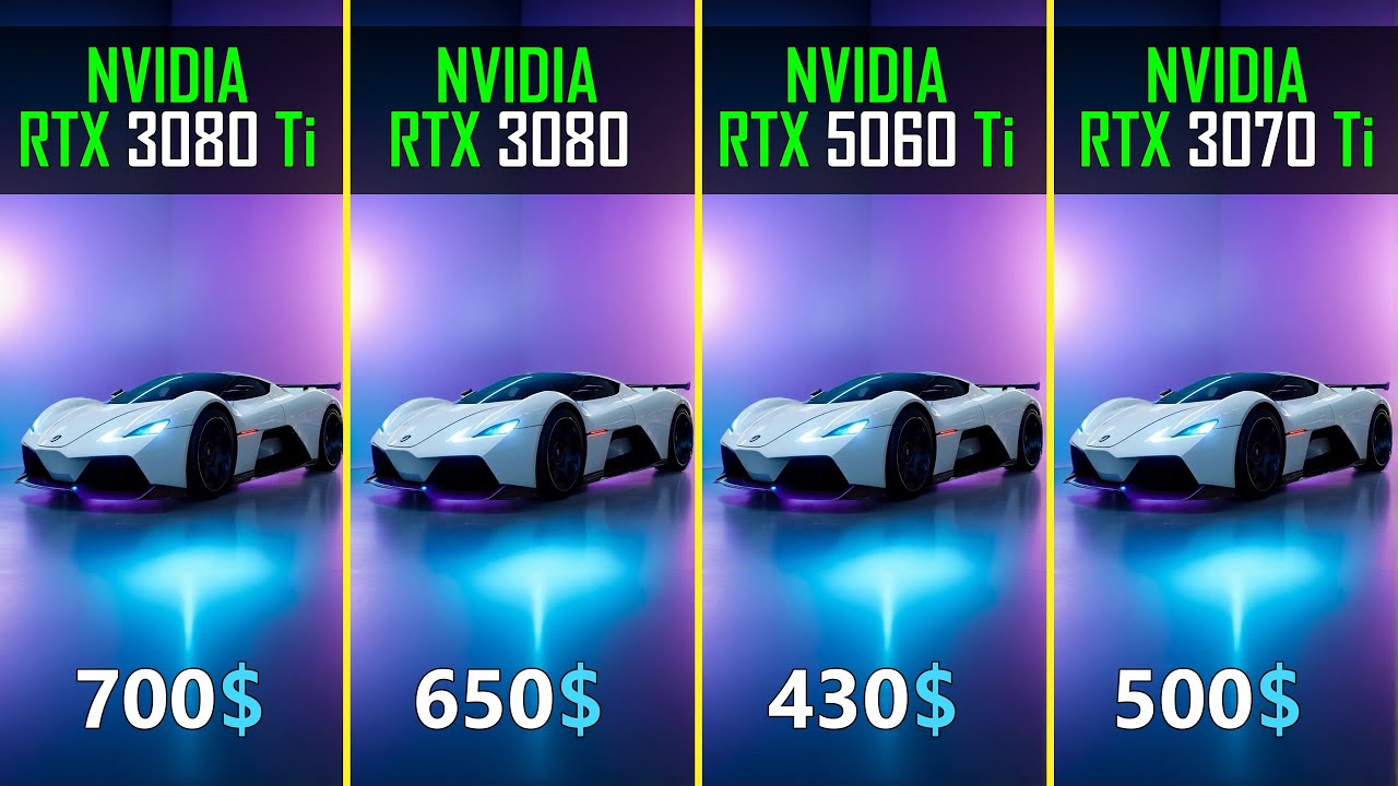 RTX 5060 Ti vs RTX 3080 vs RTX 3080 Ti vs RTX 3070 Ti : TEST IN 17 ...