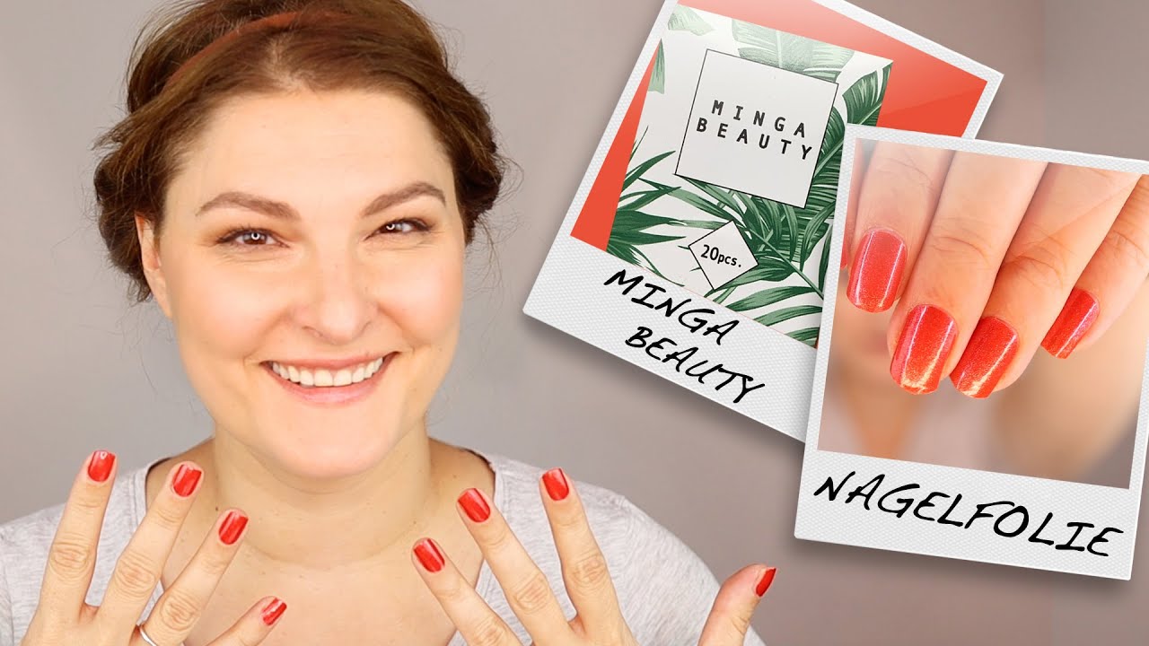 NAGELFOLIEN aufkleben (MINGA BEAUTY) - YouTube