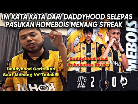 INI REAKSI DARI DADDYHOOD SELEPAS PASUKAN HOMEBOIS PERFORM DI MINGGU KE ...