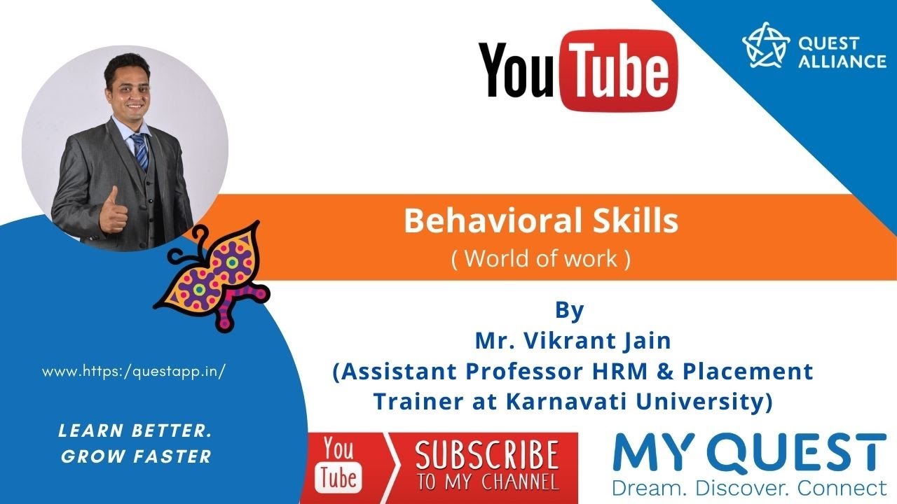 Guest Session on Behavioral Skills (World of Work) | Vikrant Jain - YouTube