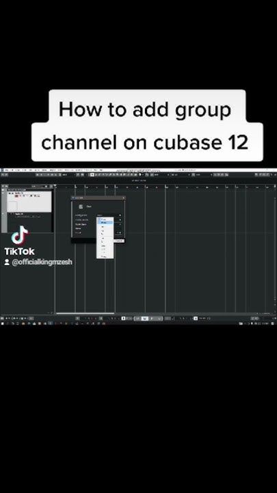 How to add group channel on cubase 12 #producer #music #cubase - YouTube