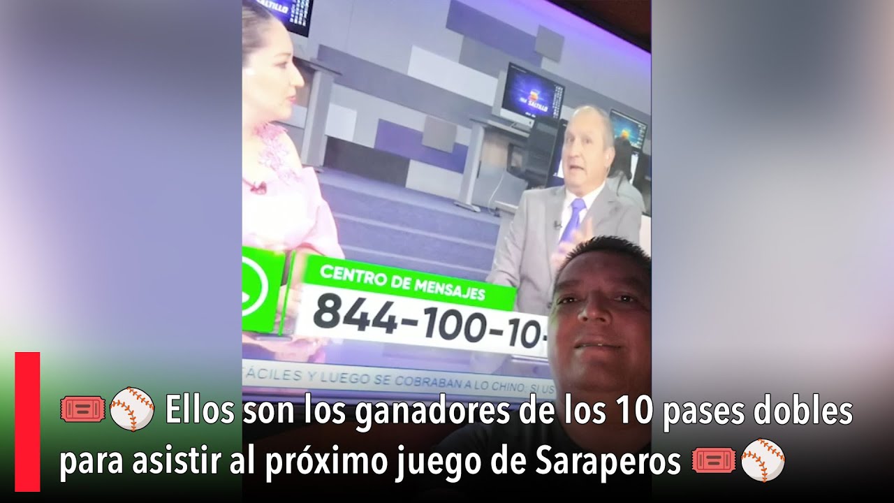 🎟️⚾ Ellos son los ganadores de los 10 pases dobles para asistir al ...