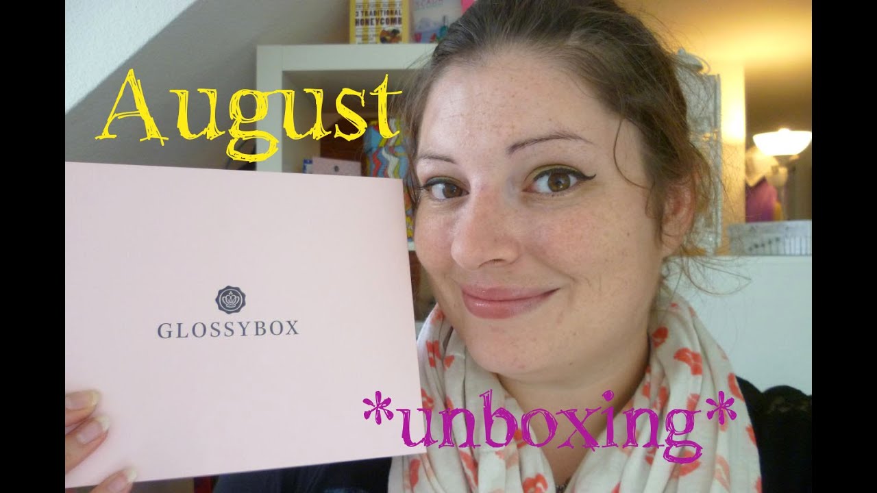 Glossybox August [unboxing] - YouTube