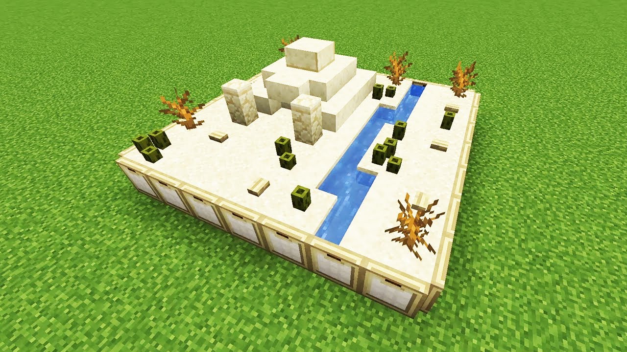 mini desert temple in minecraft - YouTube