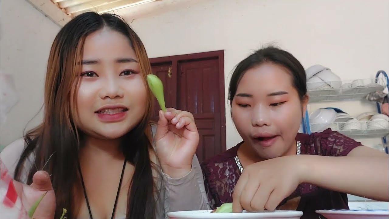 nia ntxawm keo thiab phauj maiv peb noj qaub txiv kub nyug qab laj siab kawg li 13/02/2024 - YouTube