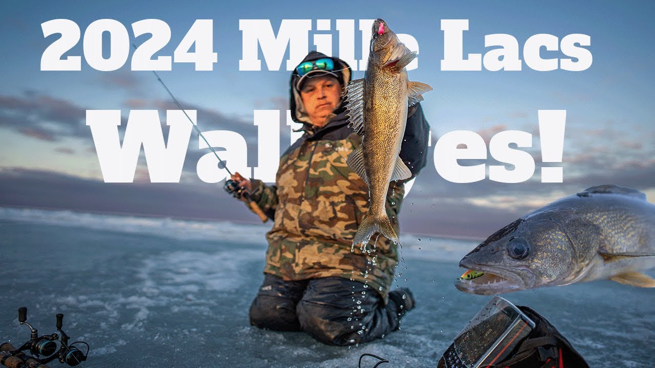 Incredible Walleye Fishing on Mille Lacs Lake - Winter 2024! - YouTube