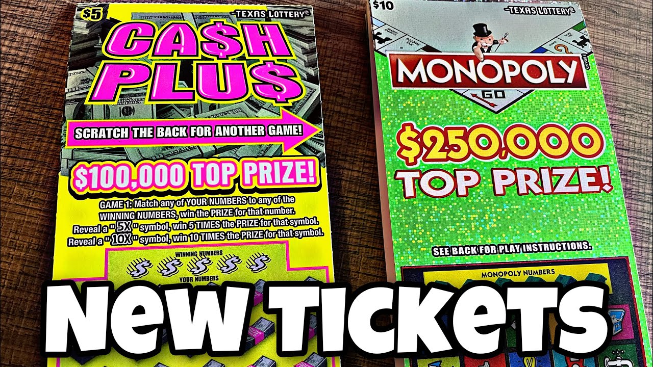 New Tickets!! Monopoly & Cash Plus Texas Lottery - YouTube