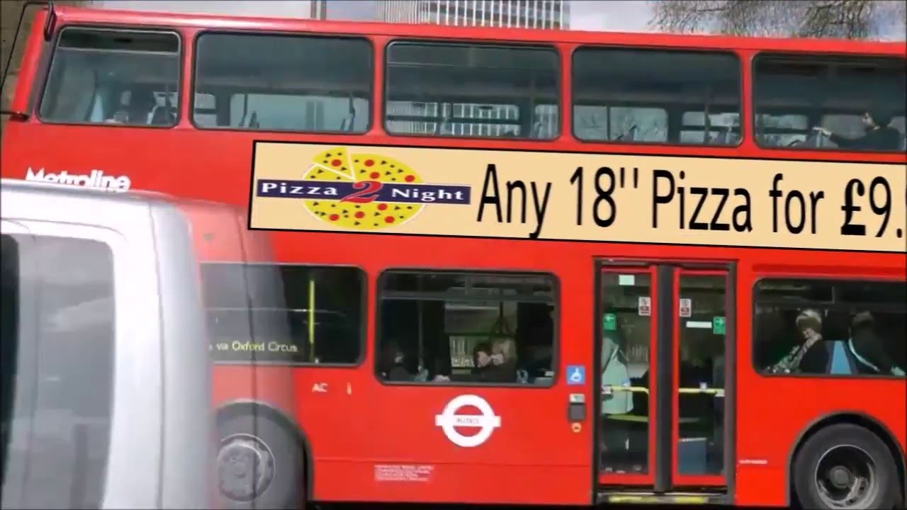 Pizza2night London Bus Advertisement - YouTube