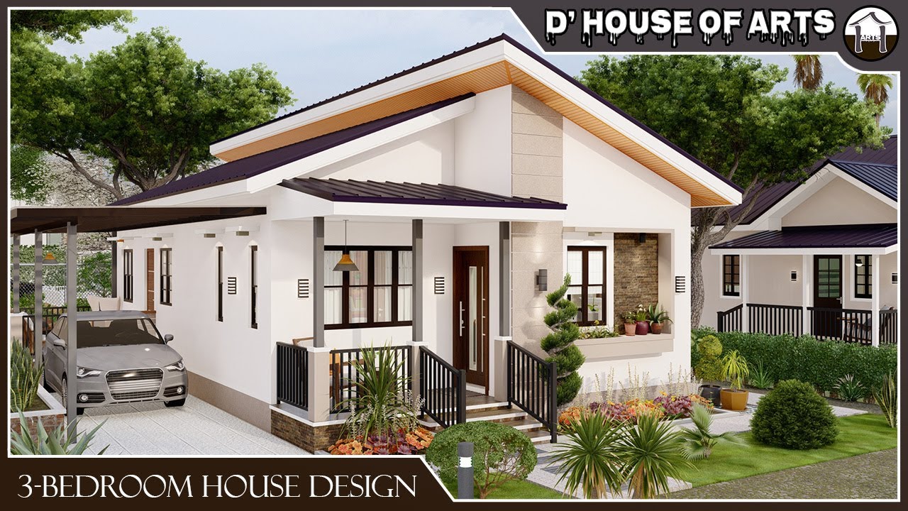 3 BEDROOM | 78 SQM.(6.5m x 12m) | 839 SQFT. | Simple And Elegant Modern ...
