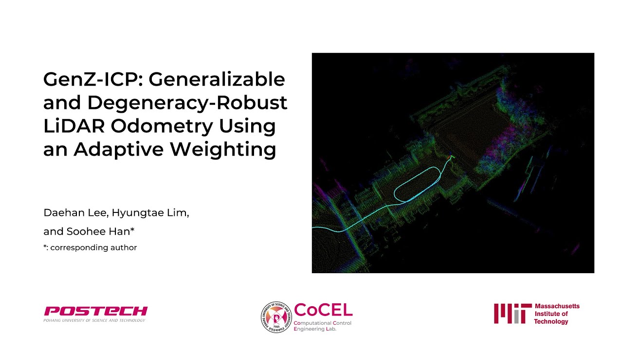 GenZ-ICP: Generalizable and Degeneracy-Robust LiDAR Odometry Using an ...