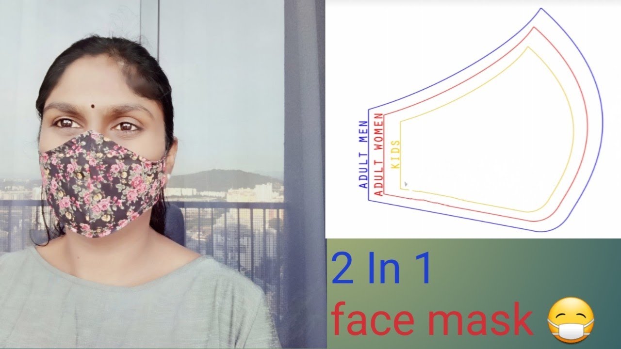 2 in 1 Face mask 😷 - YouTube