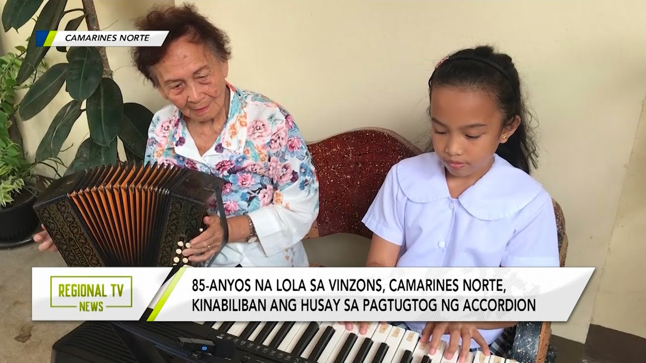 Regional TV News: 85-anyos na lola, kinabibiliban ang pagtugtog ng ...