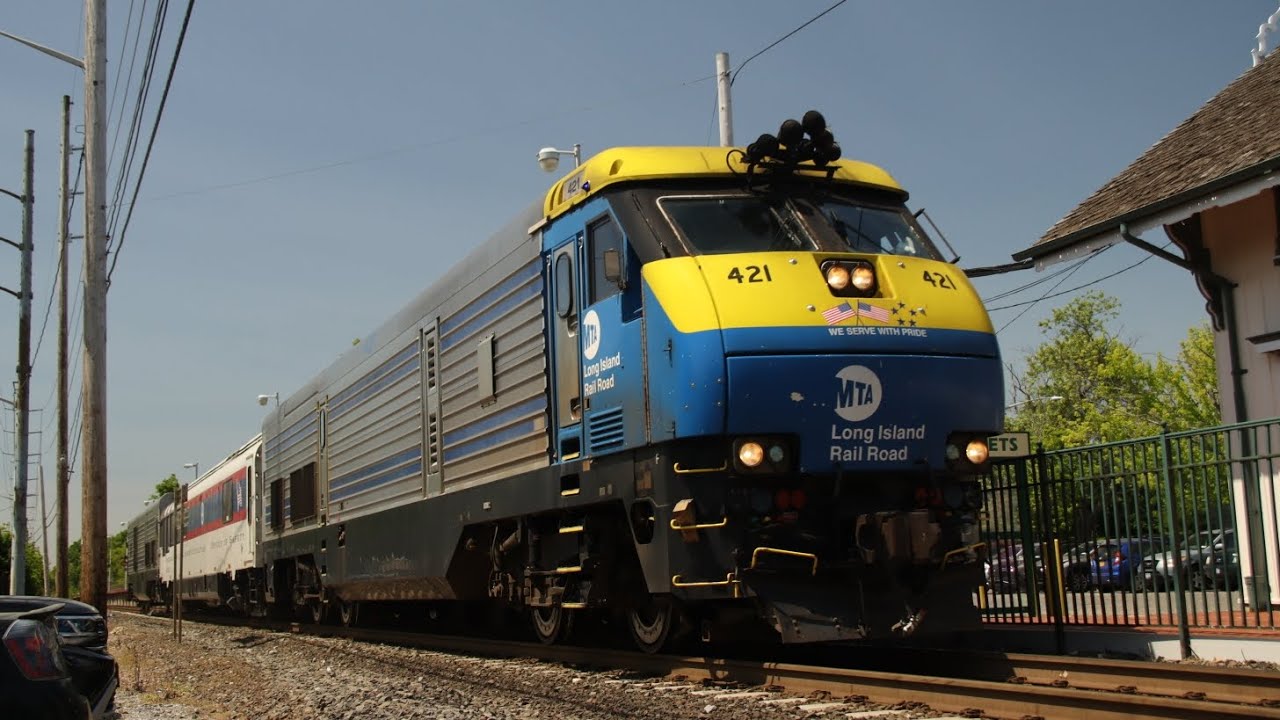 LIRR EXCLUSIVE: The FRA Inspection Train Heads East Thru St James On A ...