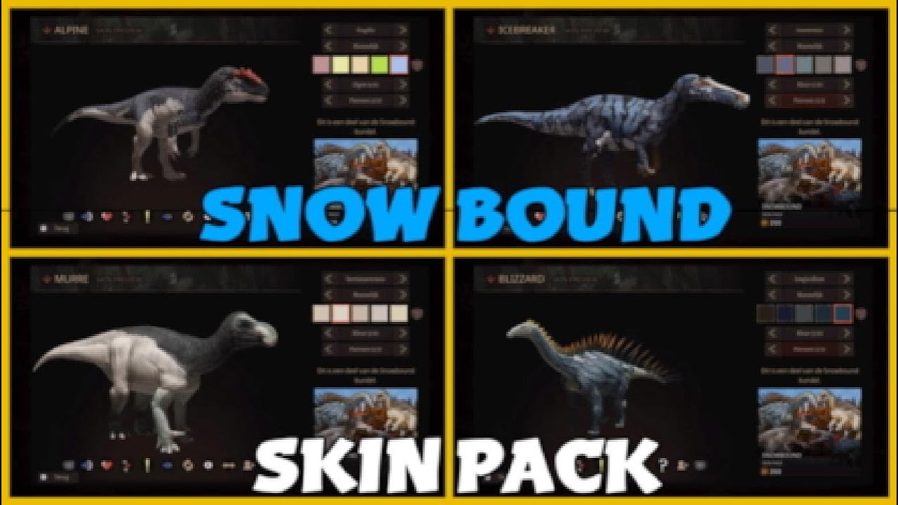 PATH OF TITANS SNOW BOUND SKIN PACK SHOWCASE - YouTube