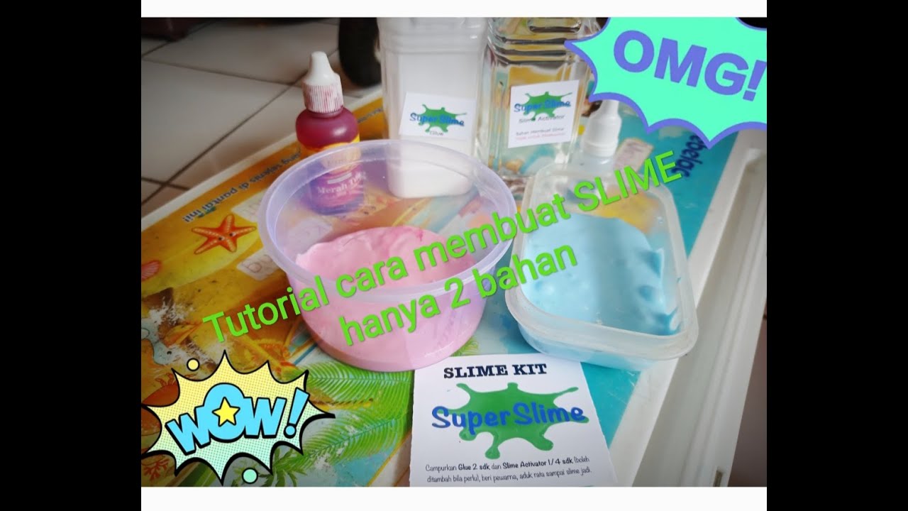Tutorial membuat SLIME lembut dengan 3 bahan - YouTube