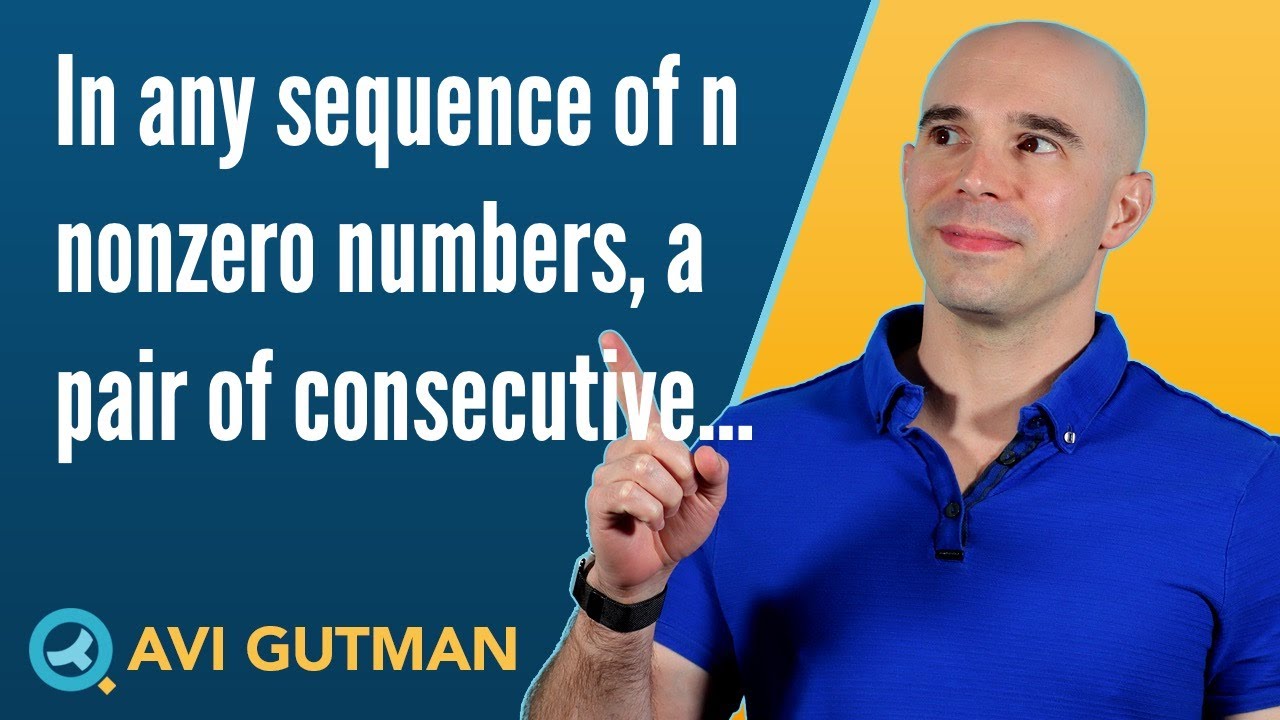In any sequence of n nonzero numbers, a pair of consecutive DS57502.01 ...