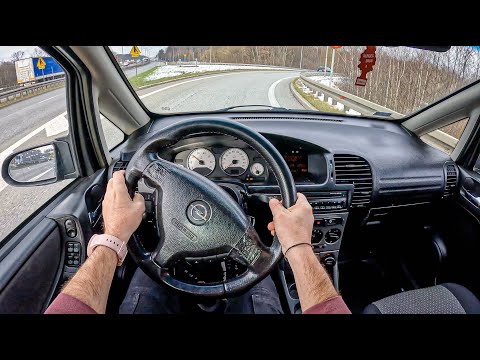 2004 Opel Zafira A [2.2 16V 147HP] | POV Test Drive #1161 Joe Black