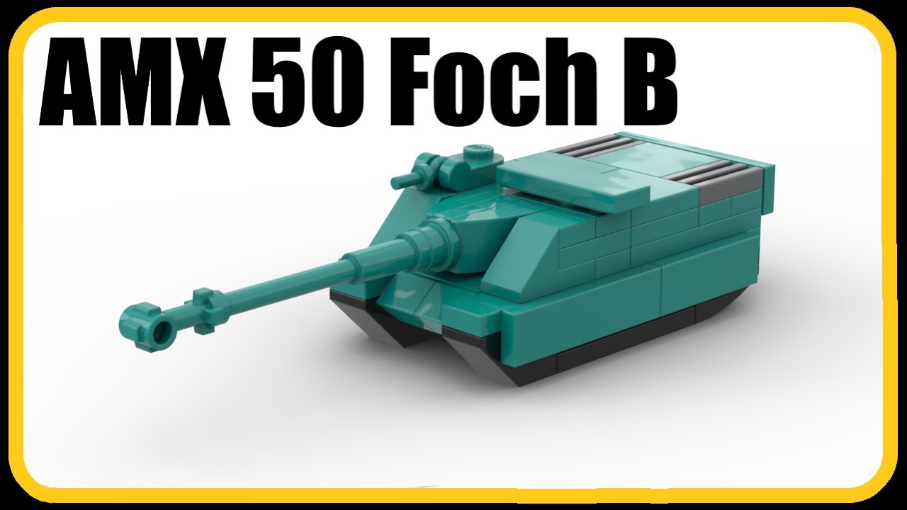 Лего мини танк AMX 50 Foch B // Lego mini tank AMX 50 Foch B - YouTube