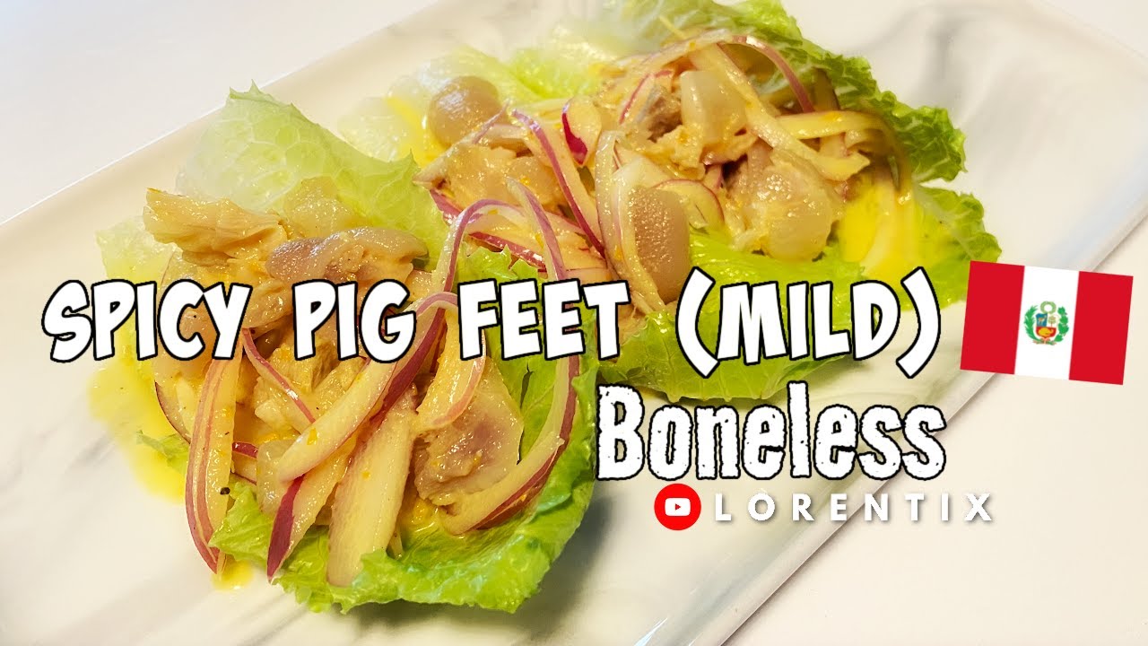 Peruvian spicy pig feet Salad I LORENTIX - YouTube